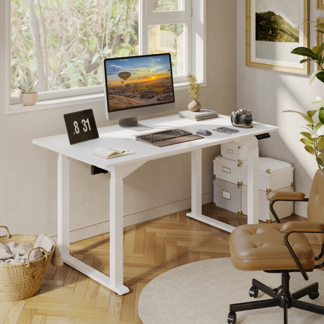 4 Legs Height Adjustable Standing Desk With Splice Board by Wayfair ...