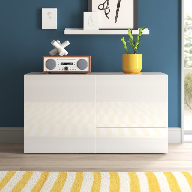 Cadiz 110 Cm Wide 3 Drawer Sideboard by Wayfair | ufurnish.com