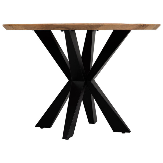 ROUND DINING TABLE SWISS EDGE ACACIA WOOD by Wayfair | ufurnish.com