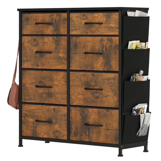 8-Drawer 86Cm W Chest Of Drawers with Side Pockets by Wayfair ...