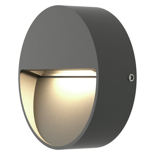 Outdoor Wall Light (Graphite) 130Lm IP54 Rated LED Integrated Surface ...