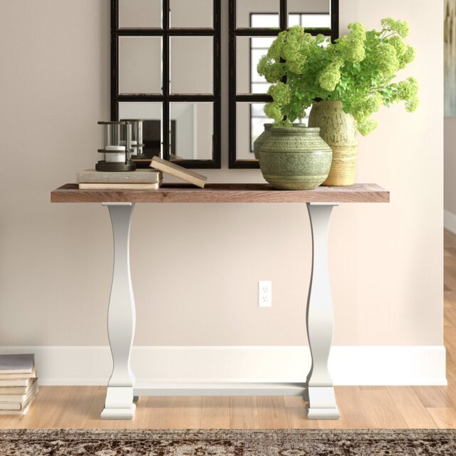 Abdulkadir 118cm Solid Wood Console Table by Wayfair | ufurnish.com