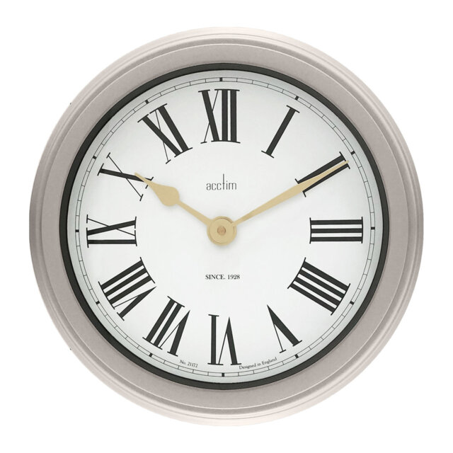 Acctim Turin Wall Clock Outdoor & Indoor Use Weatherproof Quartz Roman ...