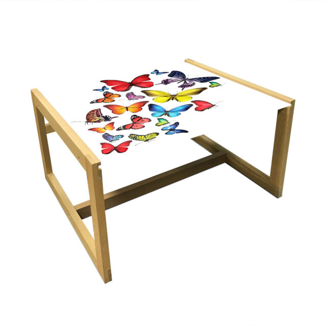 Butterflies Coffee Table, Many Different Butterflies Romance ...