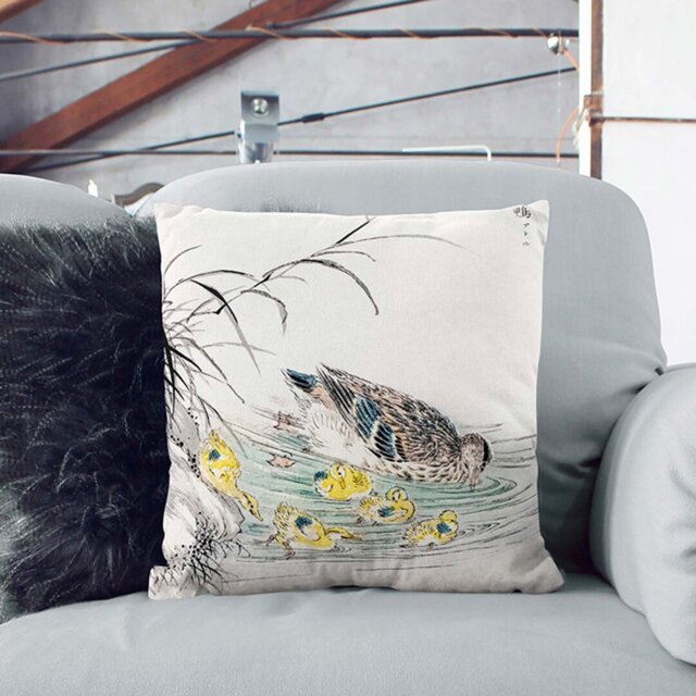 Duck with Chicks by Numata Kashu Cushion with Filling by Wayfair ...