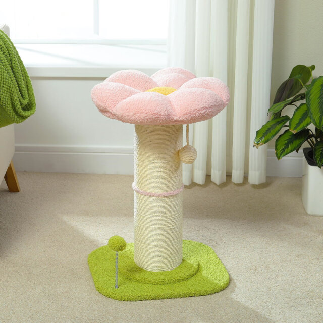 Cat Scratching Post, Small Cat Tree with Thick Scratching Post and ...