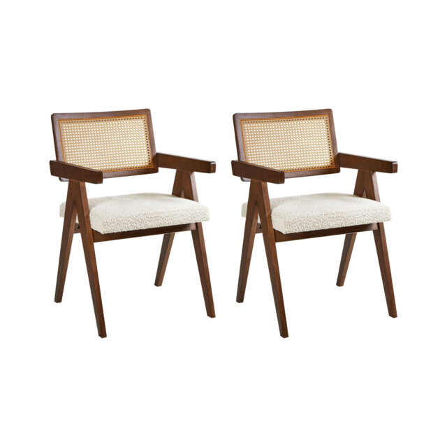 Set of 2 Dining Chairs AVA Wood by Wayfair | ufurnish.com