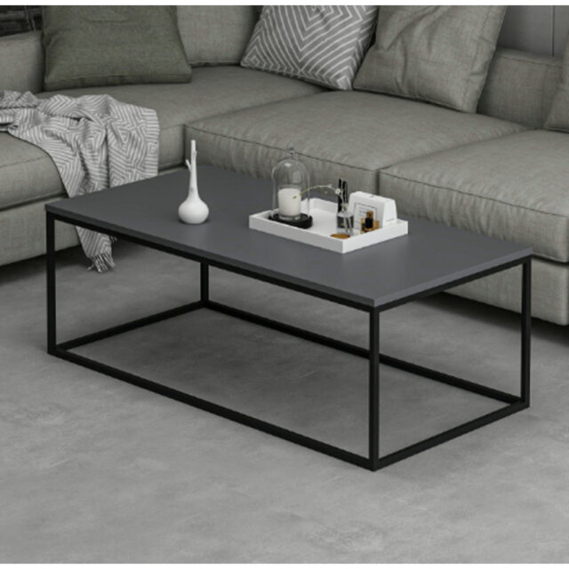 Metal Leg Coffee Table - Anthracite by Wayfair | ufurnish.com