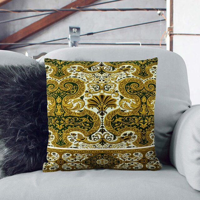 Ornate 17Th Century Pattern by Albert Racinet Cushion with Filling by ...