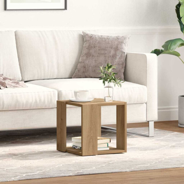 Coffee Table Oak MDF 32 X 32 X 30 Cm Simple Square by Wayfair ...
