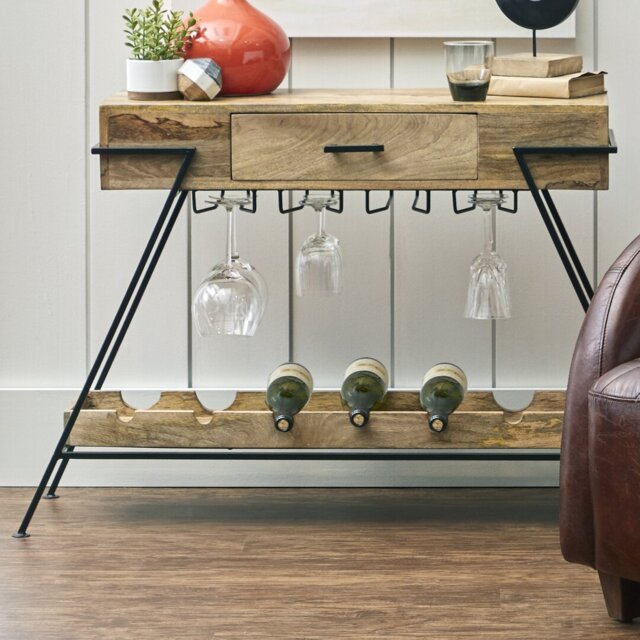 Waleska 7 Bottle Wine Bottle & Glass Rack by Wayfair | ufurnish.com