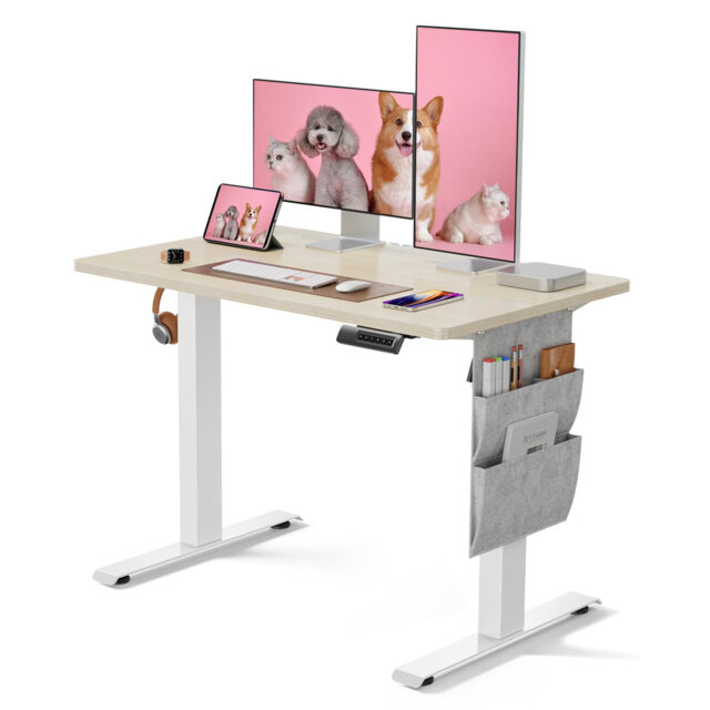 Commercial Use 60Cm W Height Adjustable Rectangular Standing Desk by ...