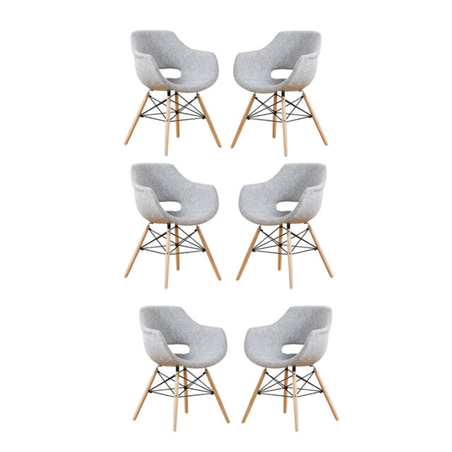 Gellert Upholstered Dining Chair - Armchair - Solid Wooden Legs by ...