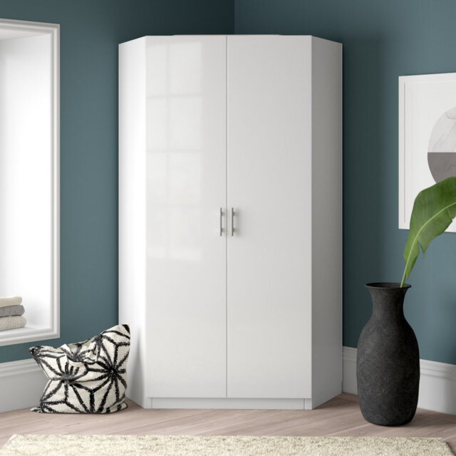 Baller 2 Door Corner Wardrobe by Wayfair | ufurnish.com