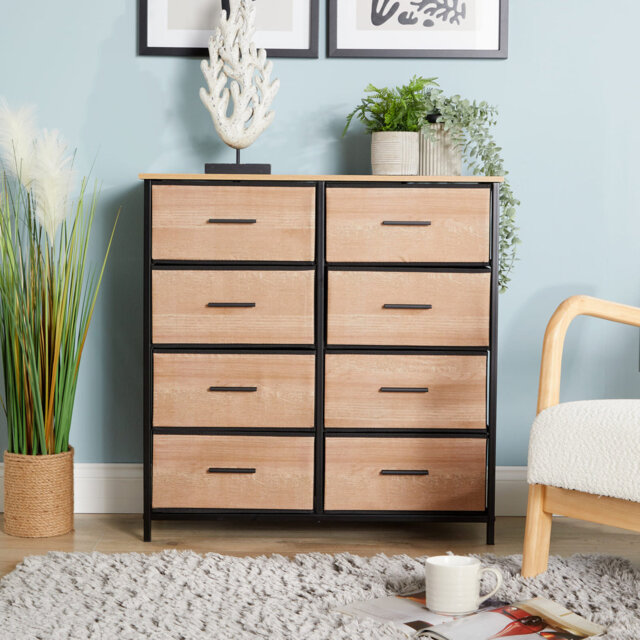Saronno 8 Drawer Compact Modern Storage Chest 80cm Wide by Wayfair ...