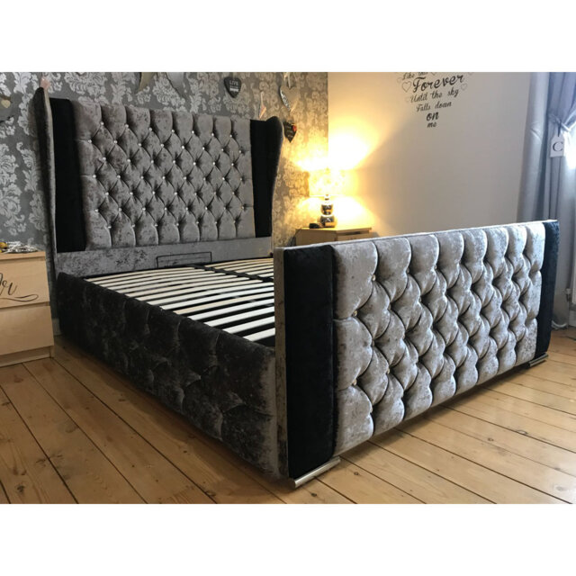 Atlanta Linoso Fabric Upholstered Bed by Wayfair | ufurnish.com