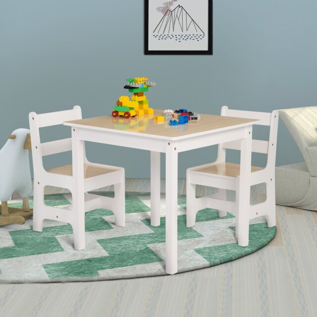 Laclede Kids 3 Piece Square Play Table and Chair Set by Wayfair ...