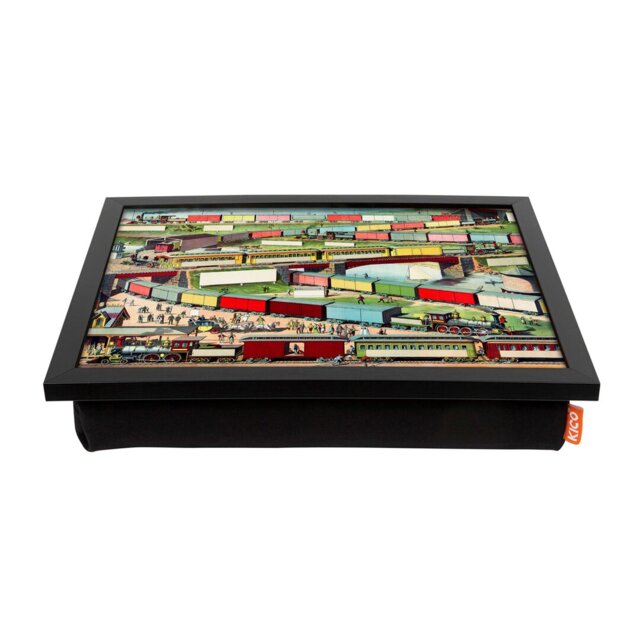 Vintage Steam Train Illustration Coffee Table Tray by Wayfair ...