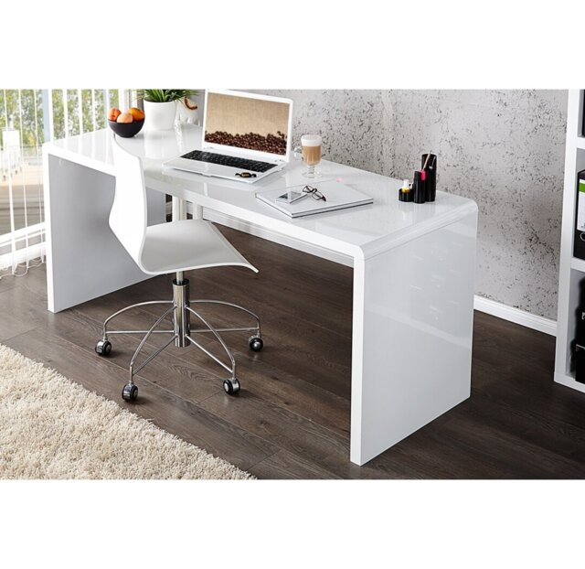 Mackenzie High Gloss Computer Desk - Modern Design Home Office by ...