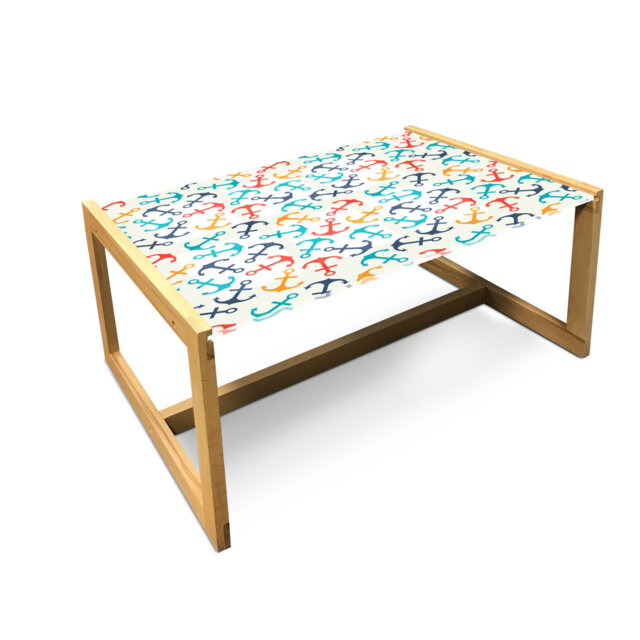 Anchor Coffee Table, Anchor Shape In Lines Tropics Getaway Ship Cruise ...