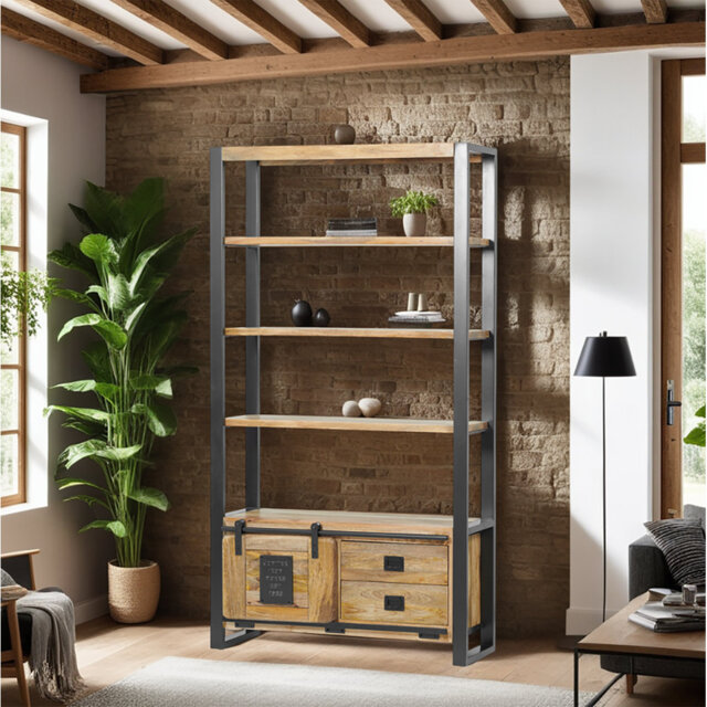 Everard 185cm H x 100cm W Solid Wood Standard Bookcase by Wayfair ...