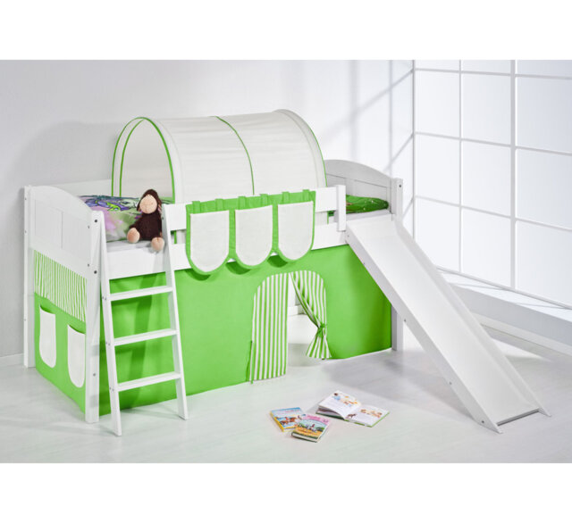 Ida European Single Mid Sleeper Bed with Curtain by Wayfair | ufurnish.com