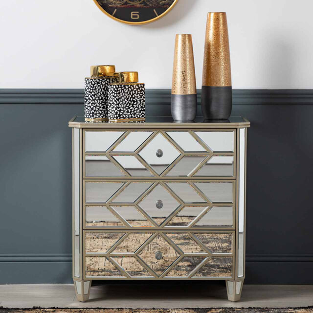 Aiham Chest of Drawers for Bedroom Furniture, 3 Drawer Wooden Storage ...