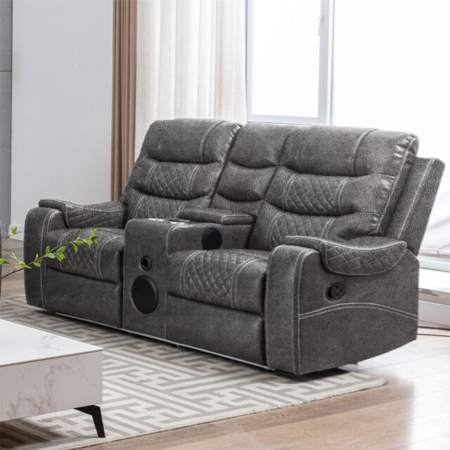 Danaisha Functional Led 2 Seater Sofa With Storage Box And Bluetooth ...