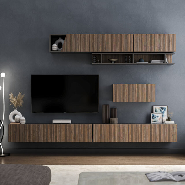 Boston Moduler Modern TV Unit Wall Mount â Customizable Layout ...