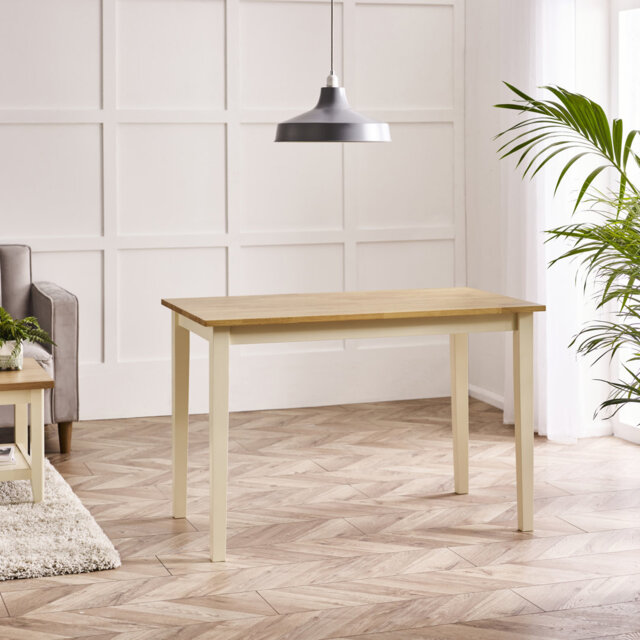 Alissah Solid Wood Farmhouse Dining Table - Traditional Rustic Kitchen ...