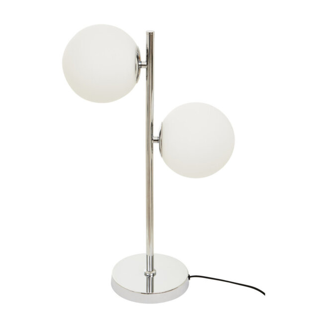 Karter Silver Glass With Gold Finish Table Lamp by Wayfair | ufurnish.com