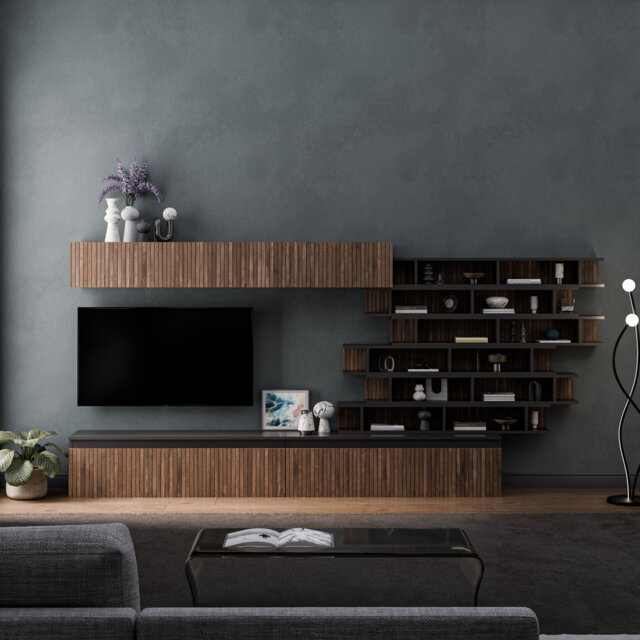 Sevilla Moduler Modern TV Unit Wall Mount – Customizable Layout ...