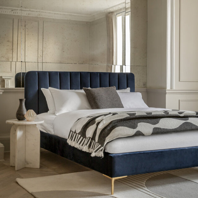 Ashvina Upholstered Bed by Wayfair | ufurnish.com