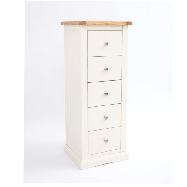 5 Drawer 45cm W Solid Wood Tallboy Chest by Wayfair | ufurnish.com
