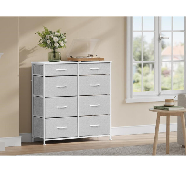Chest of drawers with 8 fabric drawers by Wayfair | ufurnish.com