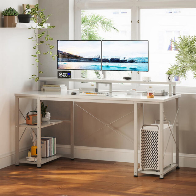 Computer Desk With Shelves, Gaming Desk With Storage by Wayfair ...