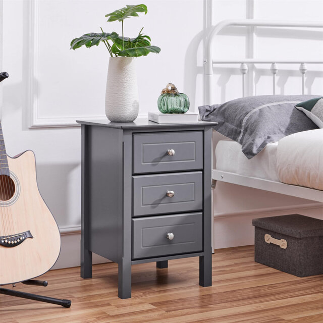 Ezell Manufactured Wood Bedside Table by Wayfair | ufurnish.com