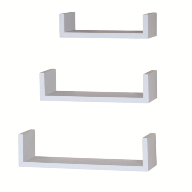 Hudson Shelf Kits, pack of 3 bookend wall shelves by Wayfair | ufurnish.com