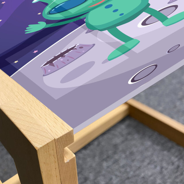 Alien Coffee Table, Cartoon Interpretation Of A Mysterious Vertical ...