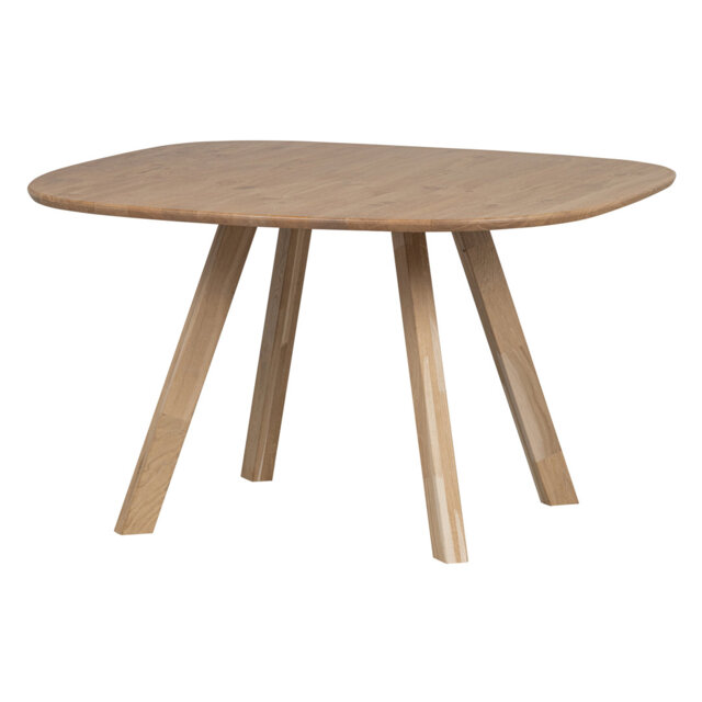 130 Cm Solid Oak Dining Table by Wayfair | ufurnish.com