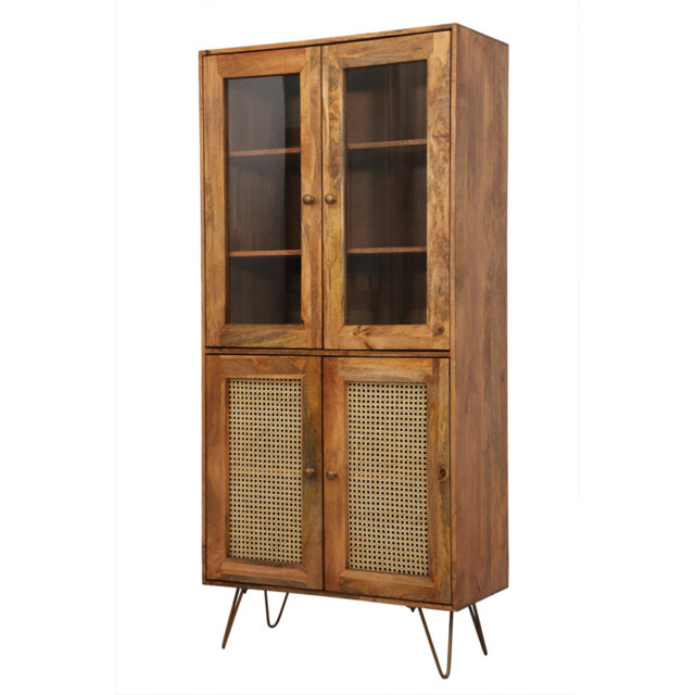 Chetram Rattan Display Cabinet by Wayfair | ufurnish.com