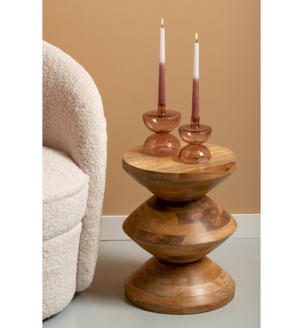 Totem Side Table Mango Wood by Wayfair | ufurnish.com