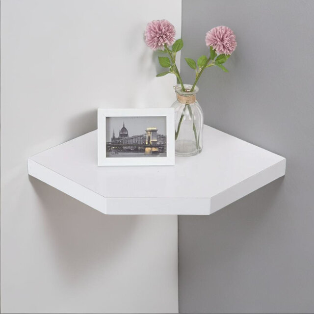 Wall Mounted Corner Floating Shelf by Wayfair | ufurnish.com