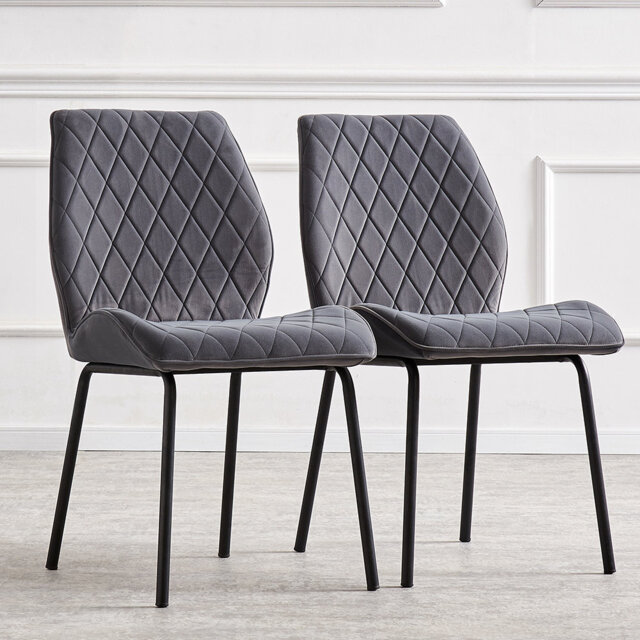 Modern Velvet Upholstered Large Dining Chair by Wayfair | ufurnish.com