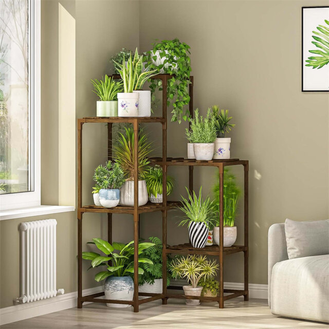 Corner Plant Stand For Indoor And Outdoor by Wayfair | ufurnish.com