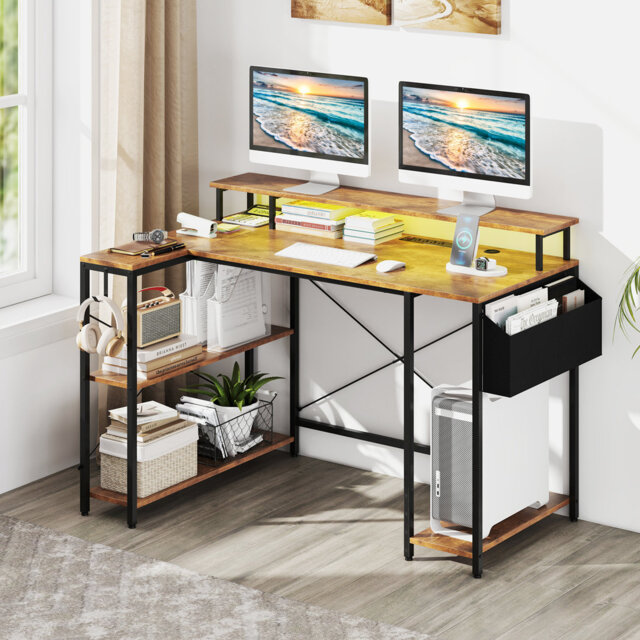 Coatbridge 120cm W L-Shaped Computer Desk by Wayfair | ufurnish.com