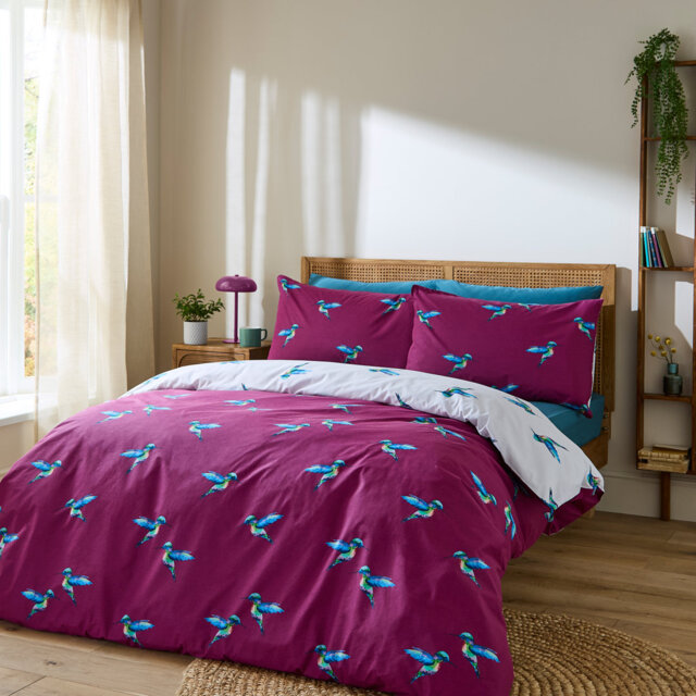 Hummingbird Cotton Duvet Cover Set Set by Wayfair | ufurnish.com
