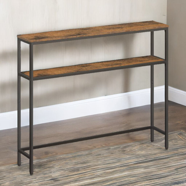 Annelisse 100cm Industrial Slim Console Table With 2 Shelves by Wayfair ...