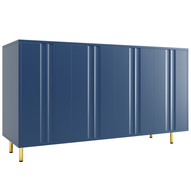 Sideboard With 4 Doors Blue by Wayfair | ufurnish.com
