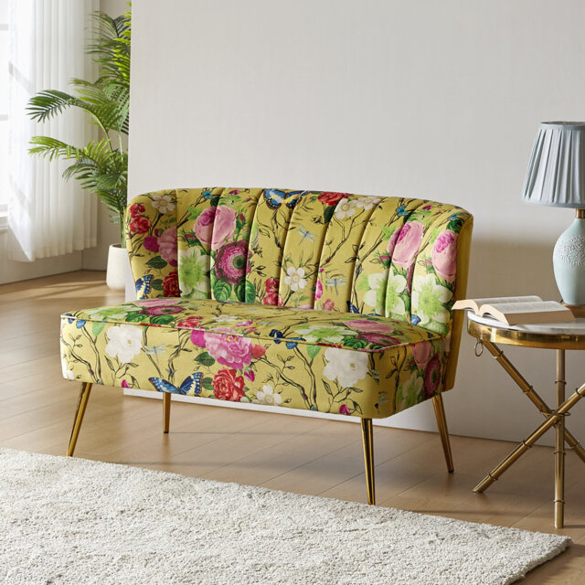 Tira 2 Seater Upholstered Loveseat With Channel Tufted Back by Wayfair ...
